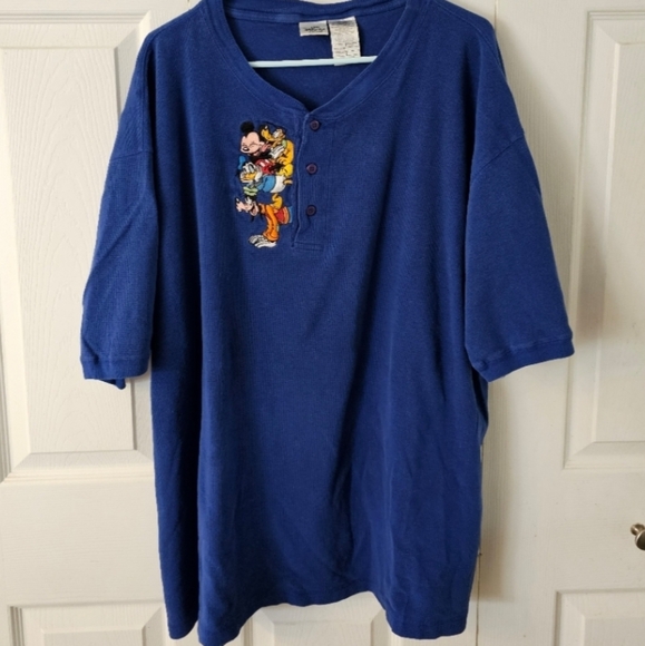 Disney | Shirts | Vintage Henley Shirt By Disney Store In Royal Blue ...